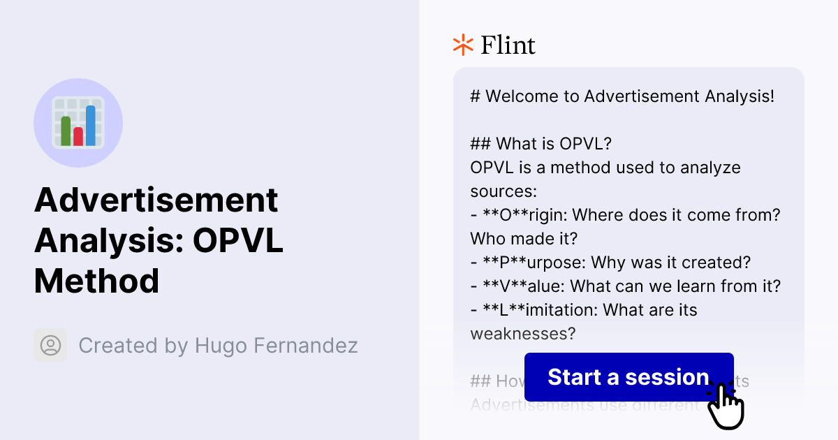 Advertisement Analysis: OPVL Method | Flint