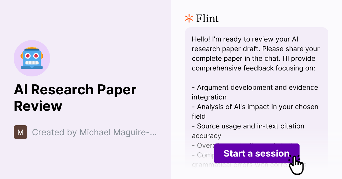 AI Research Paper Review | Flint