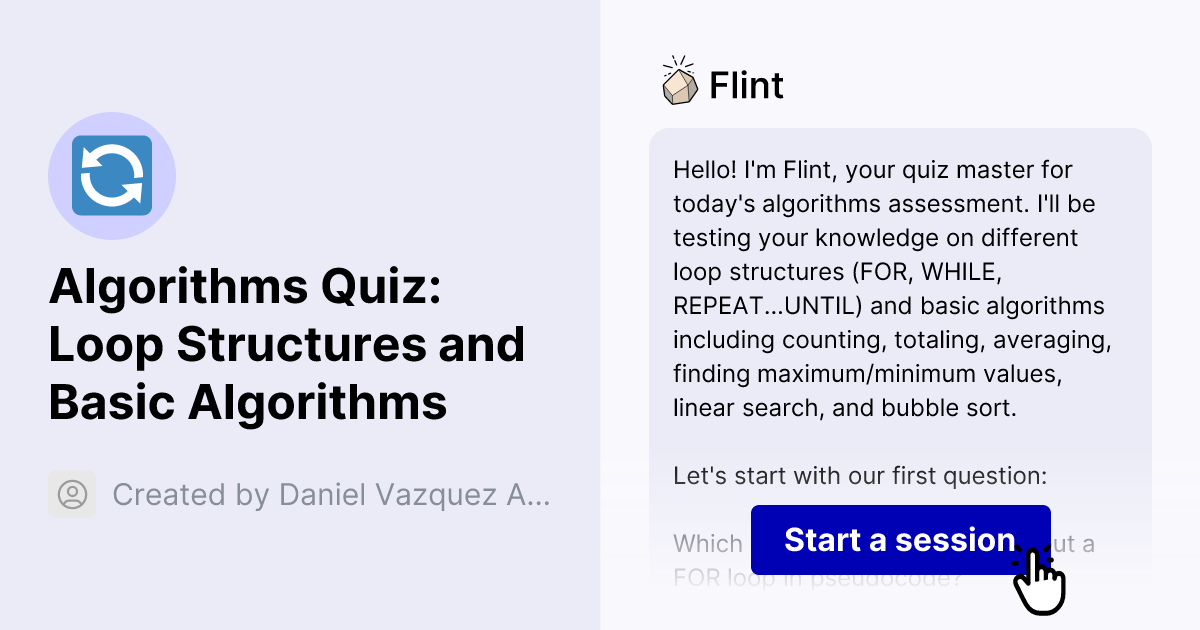 Algorithms Quiz Loop Structures And Basic Algorithms Flint 3017