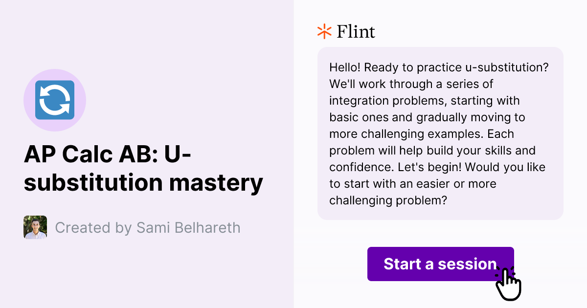 AP Calc AB: U-substitution mastery | Flint