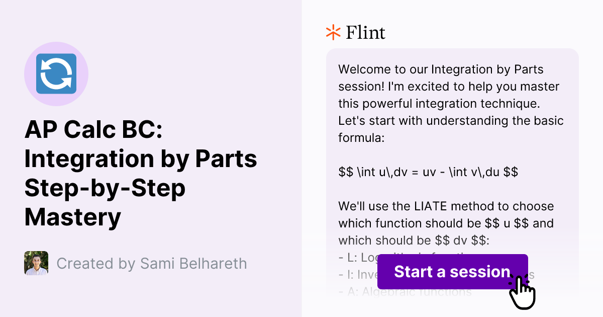 AP Calc BC: Integration by Parts Step-by-Step Mastery | Flint