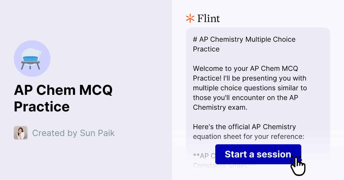 AP Chem MCQ Practice | Flint