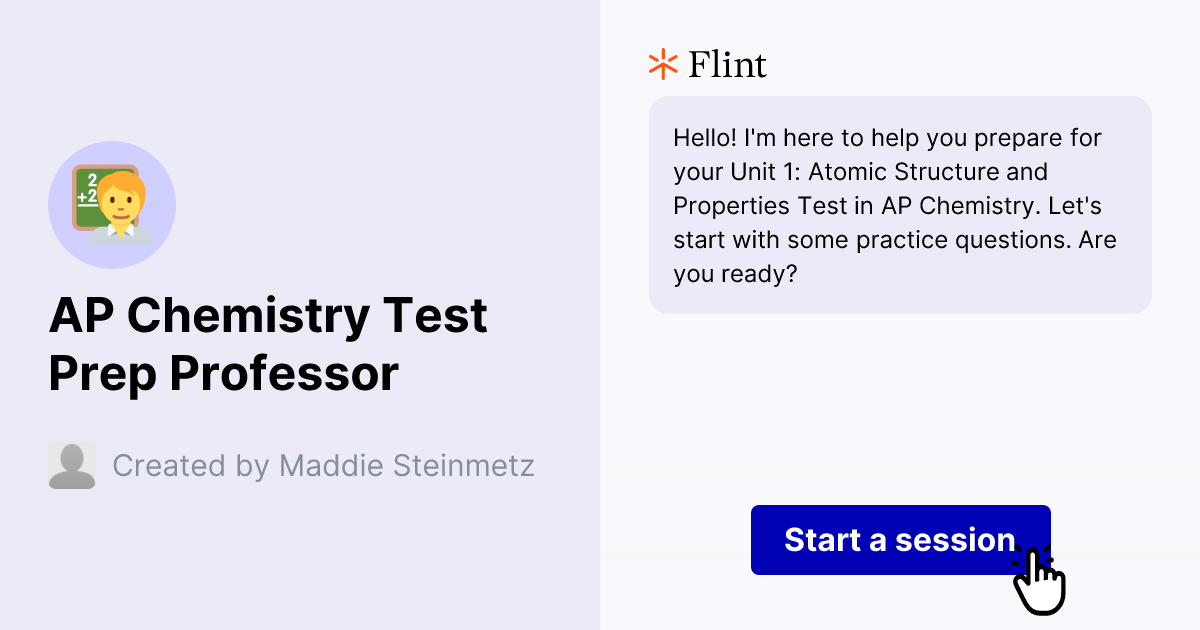 AP Chemistry Test Prep Professor | Flint
