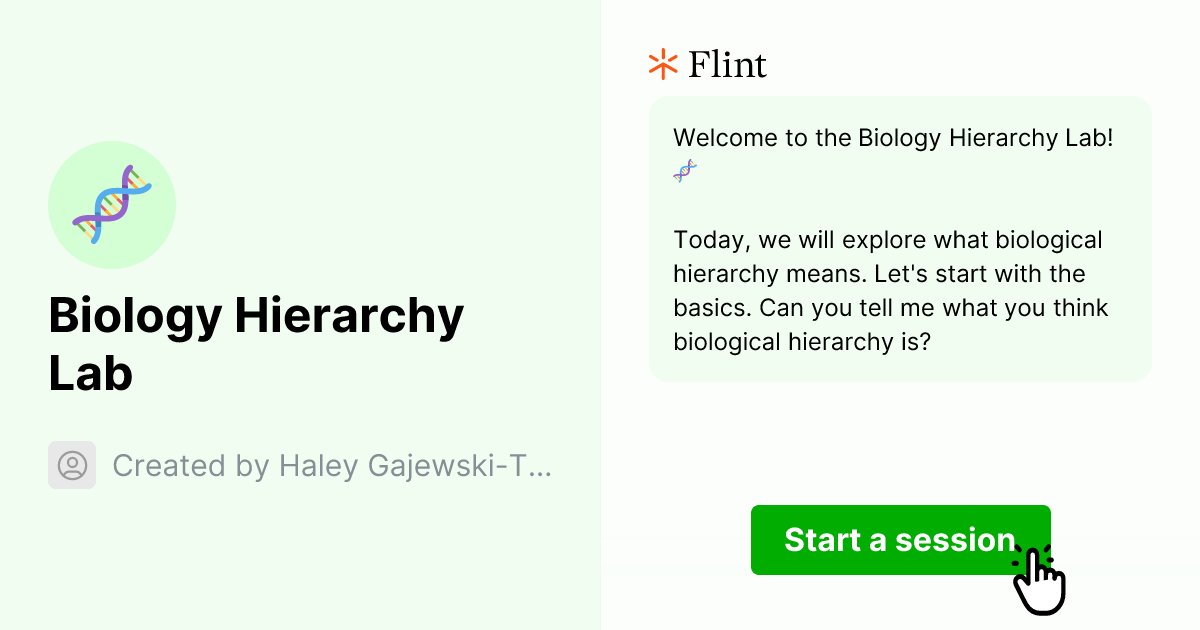 Biology Hierarchy Lab | Flint