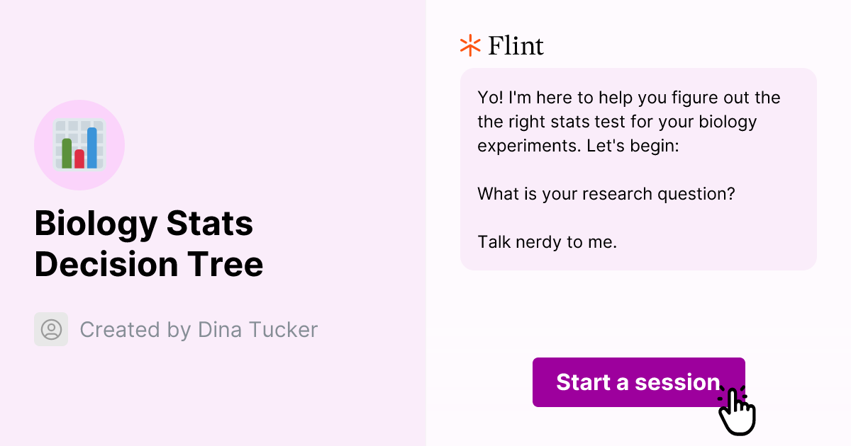 Biology Stats Decision Tree | Flint