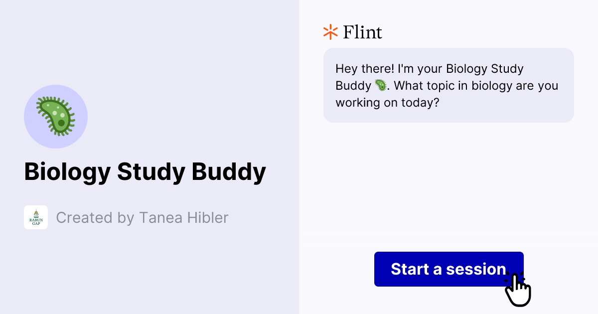Biology Study Buddy | Flint
