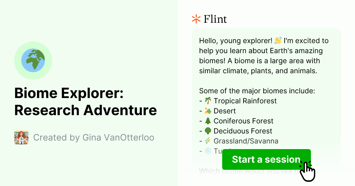 Biome Explorer: Research Adventure | Flint