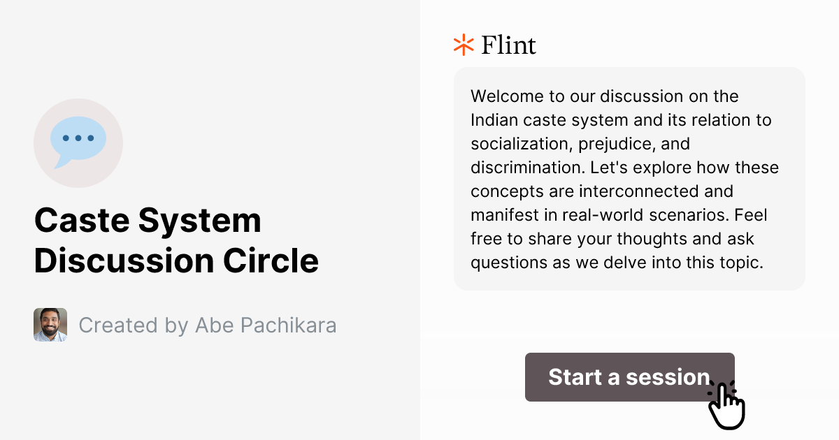 Caste System Discussion Circle | Flint