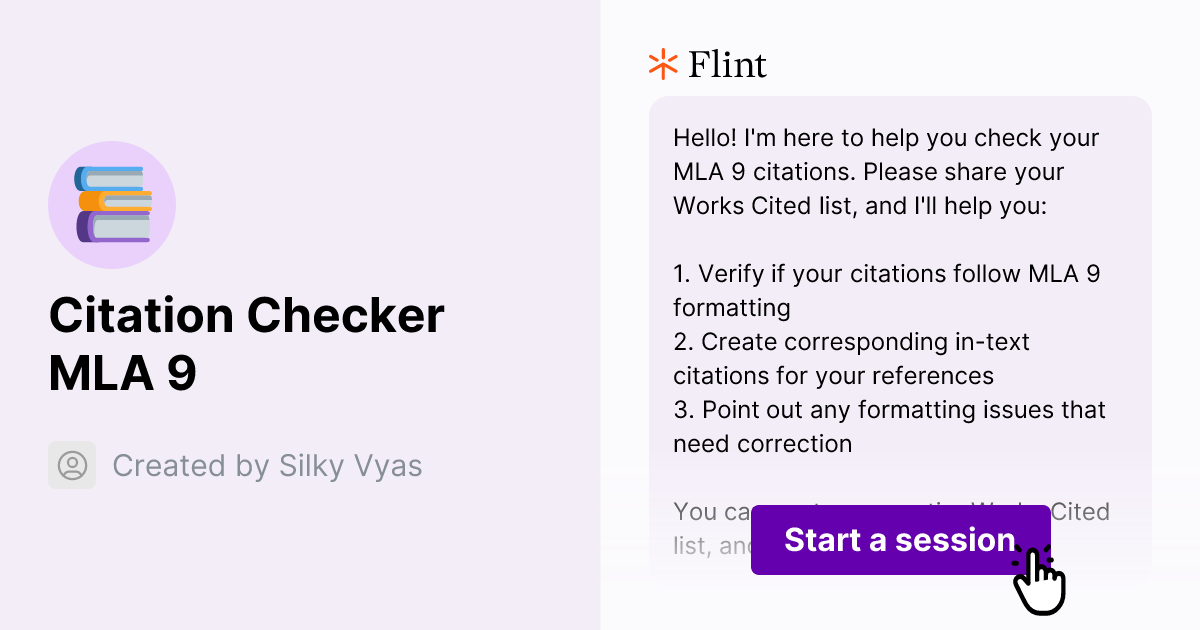 Citation Checker MLA 9 | Flint
