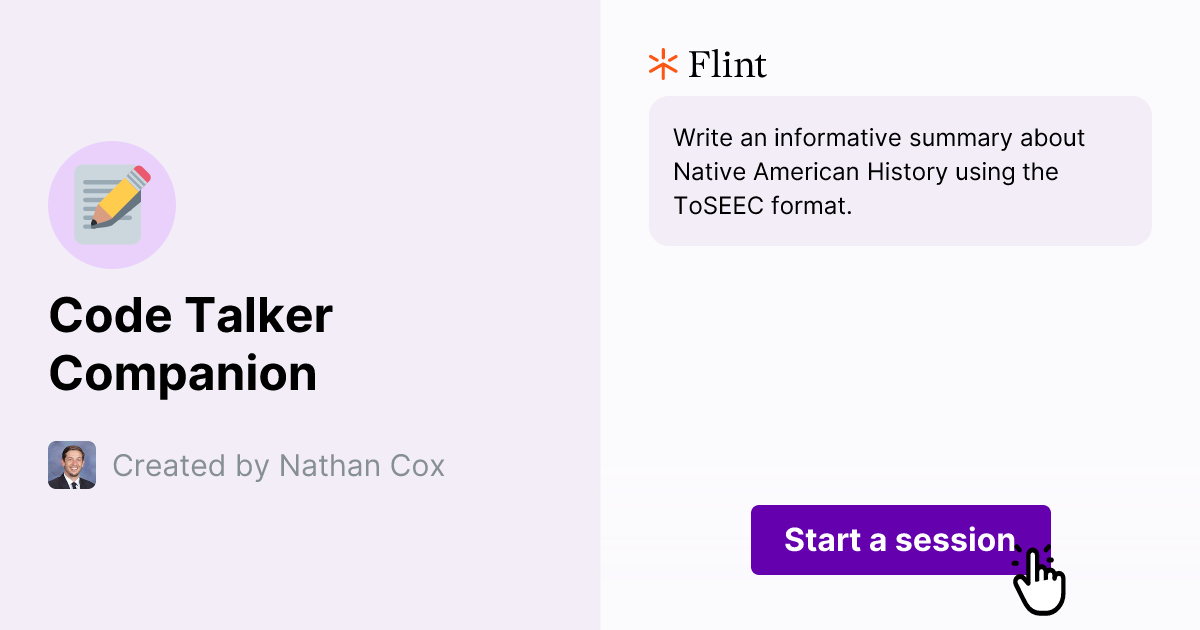 Code Talker Companion | Flint