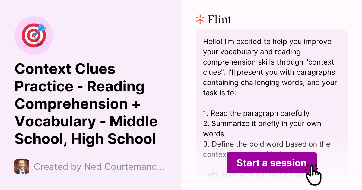 Context Clues Practice - Reading Comprehension + Vocabulary - Middle ...