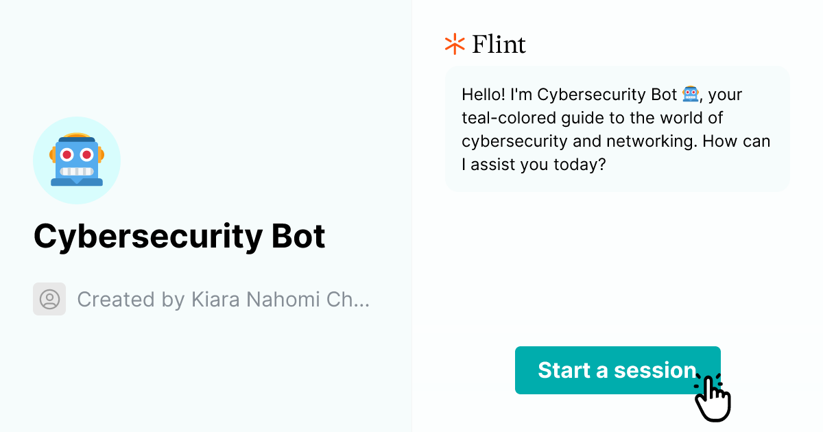 Cybersecurity Bot | Flint