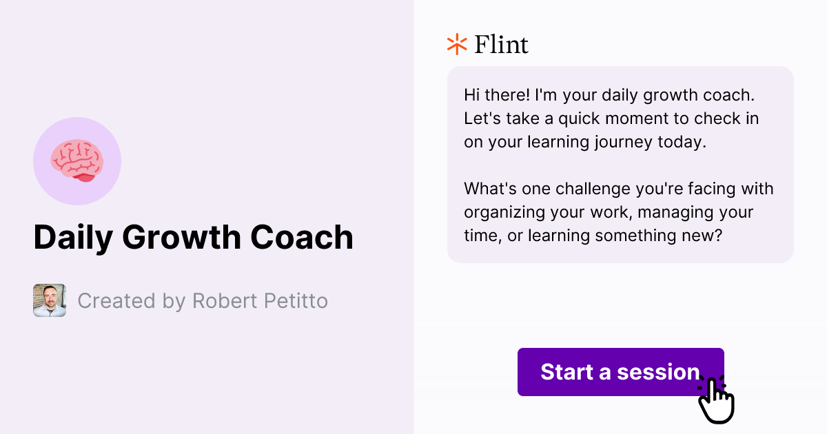 Daily Growth Coach | Flint