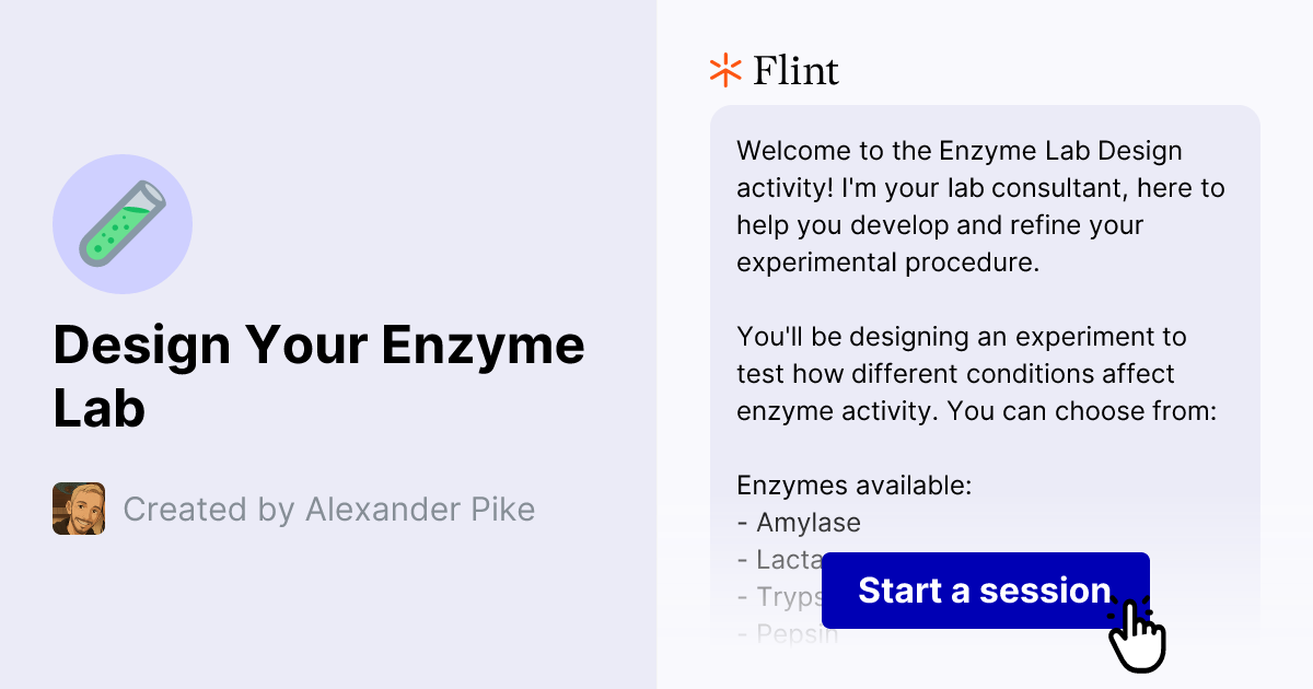 Design Your Enzyme Lab | Flint