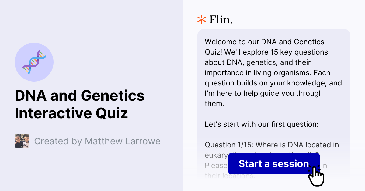 DNA and Genetics Interactive Quiz | Flint