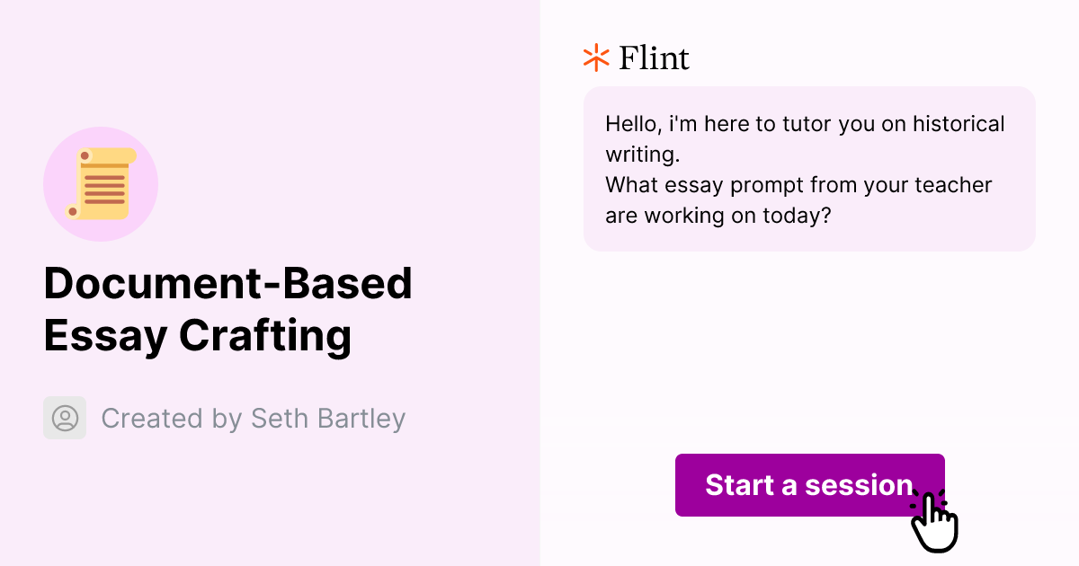 Document-Based Essay Crafting | Flint