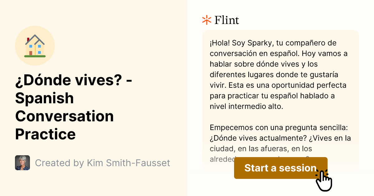 ¿Dónde vives? - Spanish Conversation Practice | Flint