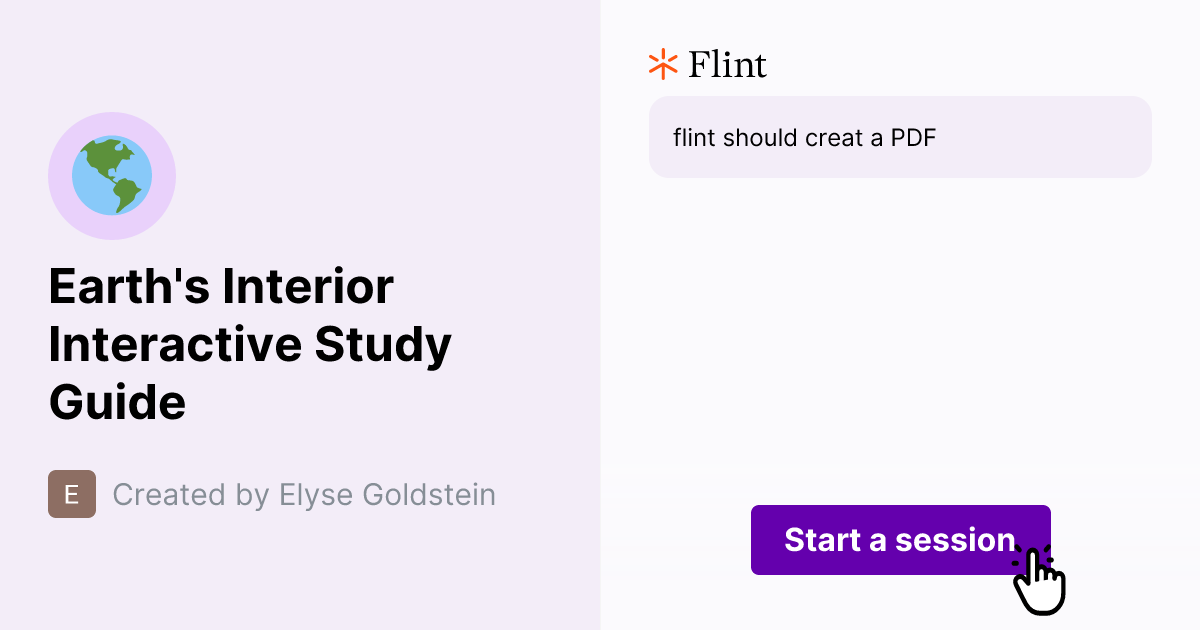 Earth's Interior Interactive Study Guide | Flint