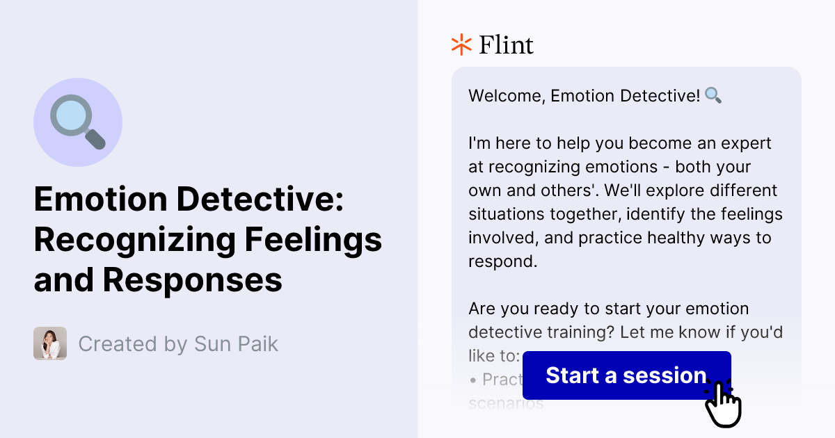 Emotion Detective: Recognizing Feelings and Responses | Flint