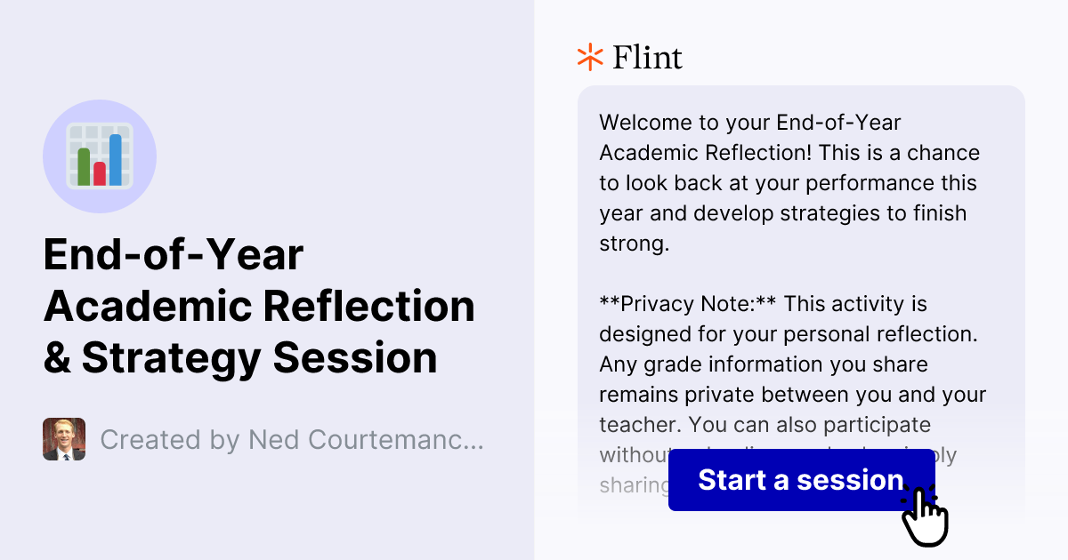 End-of-Year Academic Reflection & Strategy Session | Flint