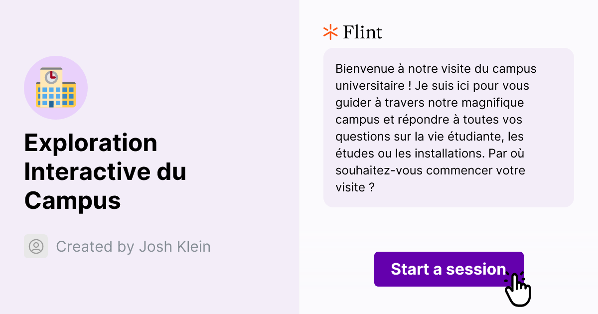 Exploration Interactive du Campus | Flint