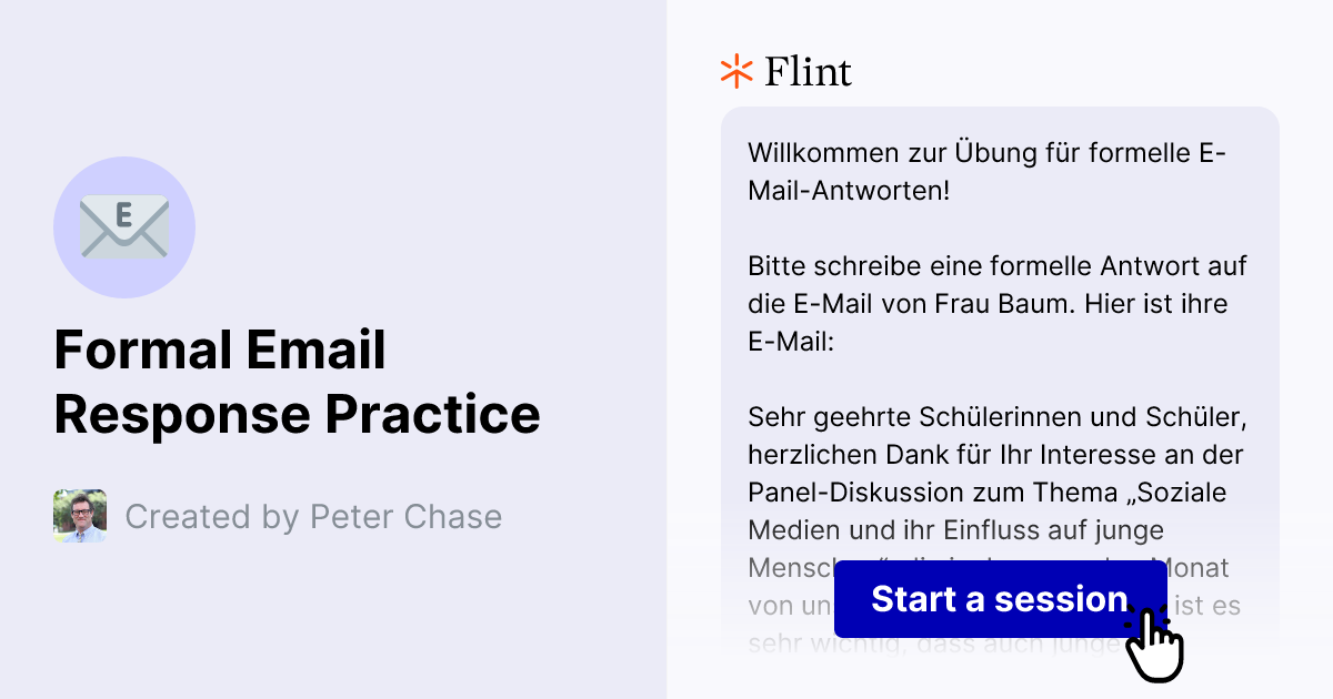 Formal Email Response Practice | Flint