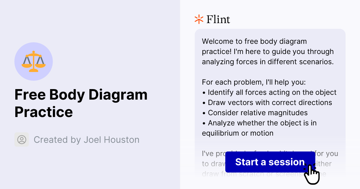 Free Body Diagram Practice | Flint