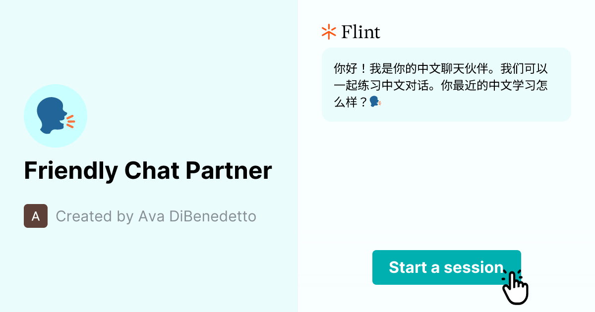 Friendly Chat Partner | Flint