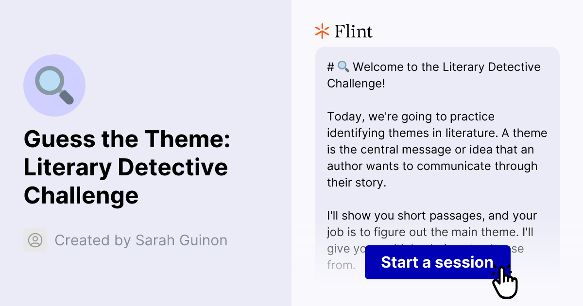 Guess the Theme: Literary Detective Challenge | Flint