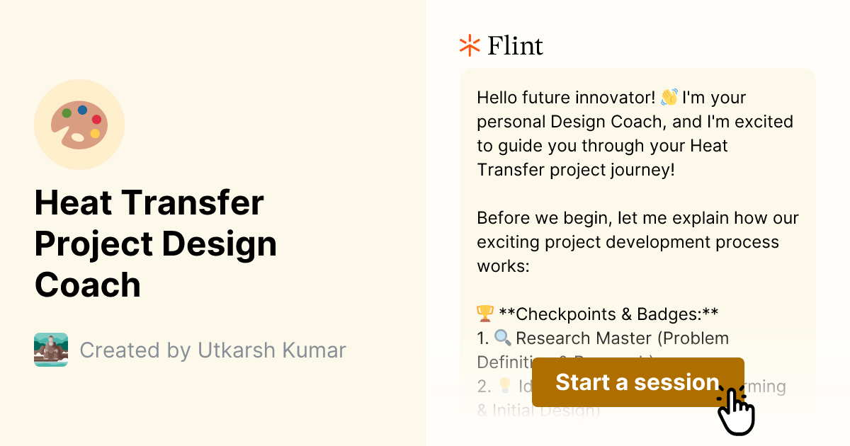 Heat Transfer Project Design Coach | Flint