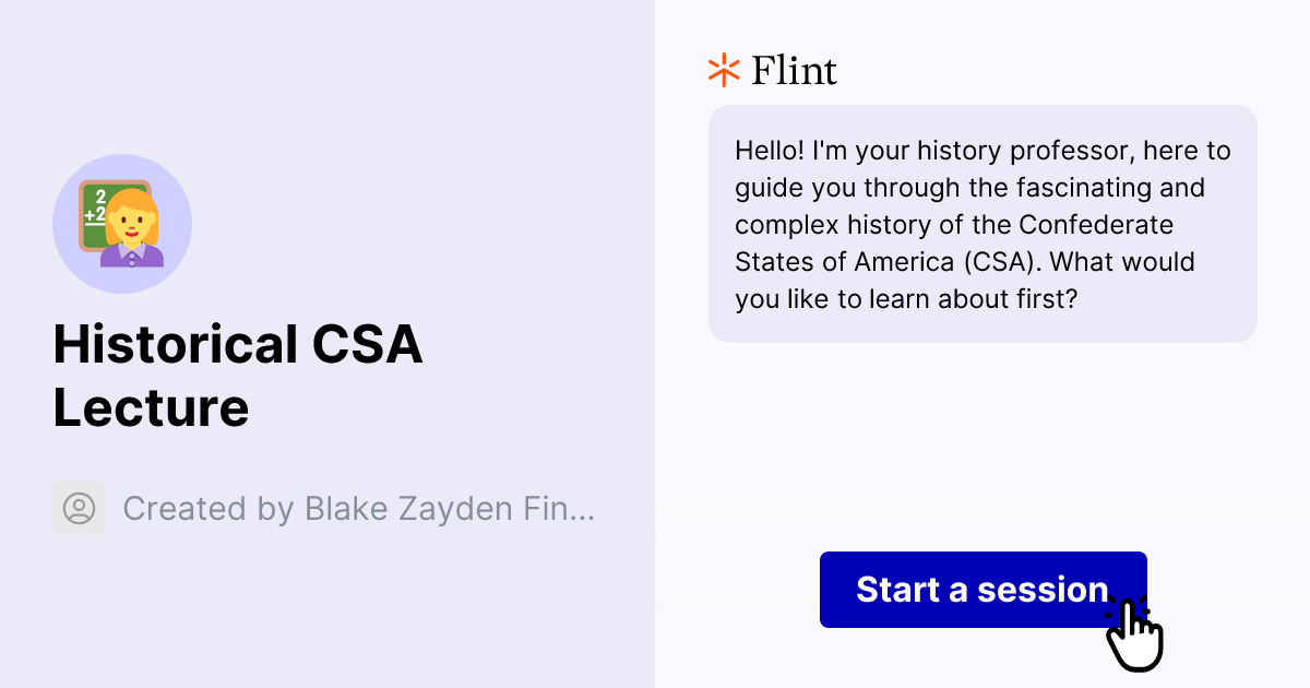Historical CSA Lecture | Flint