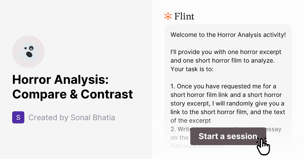 Horror Analysis: Compare & Contrast | Flint