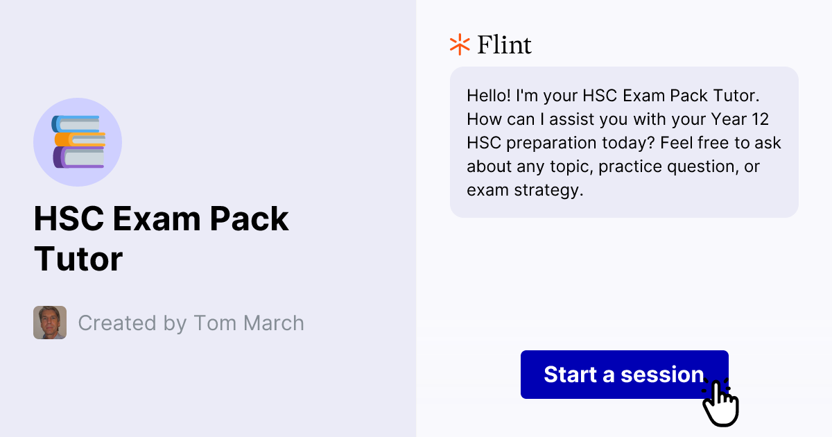 HSC Exam Pack Tutor | Flint