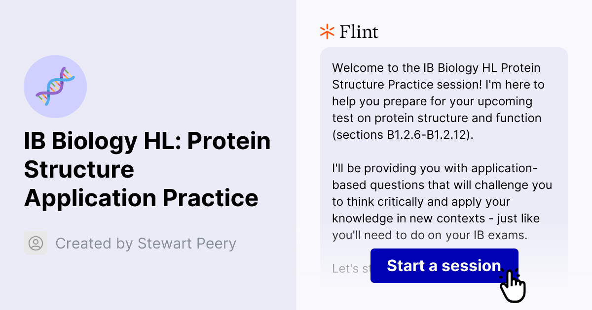 IB Biology HL: Protein Structure Application Practice | Flint