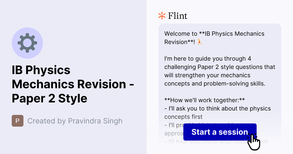 IB Physics Mechanics Revision - Paper 2 Style | Flint