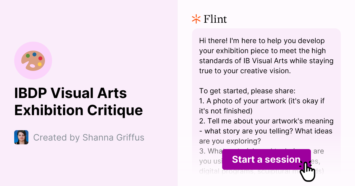 IBDP Visual Arts Exhibition Critique | Flint