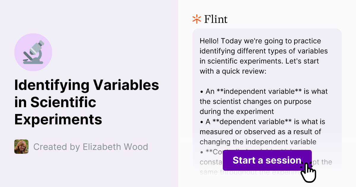 Identifying Variables in Scientific Experiments | Flint