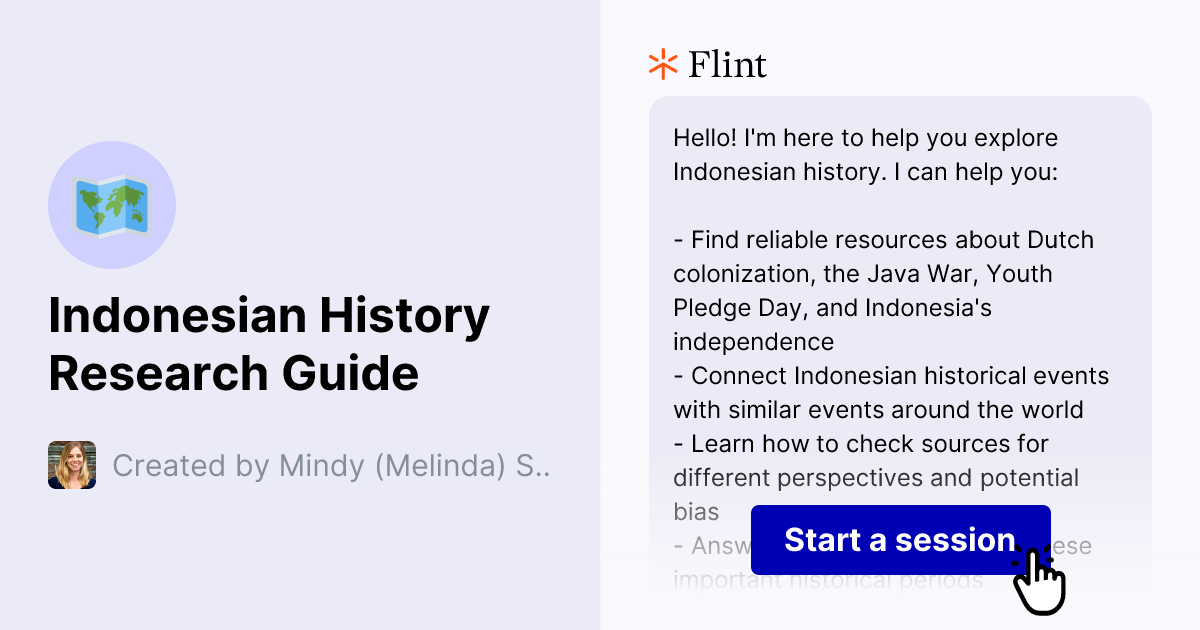 Indonesian History Research Guide | Flint