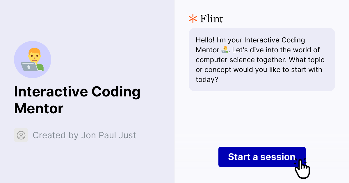 Interactive Coding Mentor | Flint