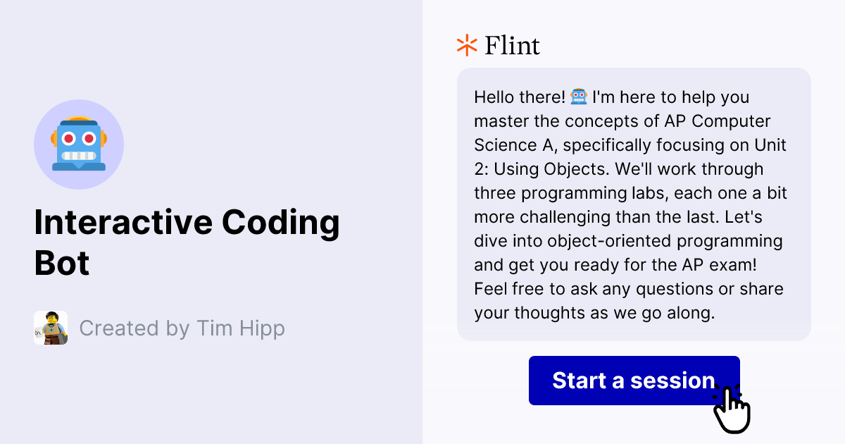 Interactive Coding Bot | Flint