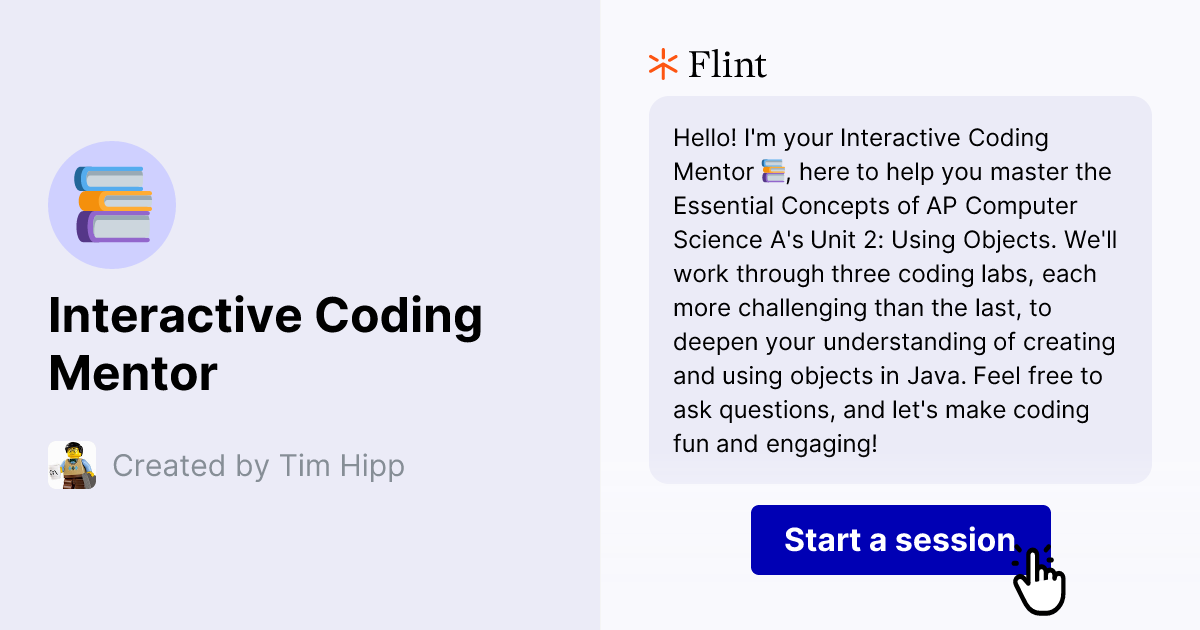 Interactive Coding Mentor | Flint
