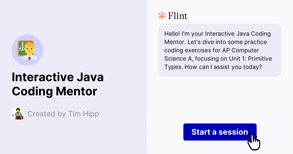 Interactive Java Coding Mentor | Flint