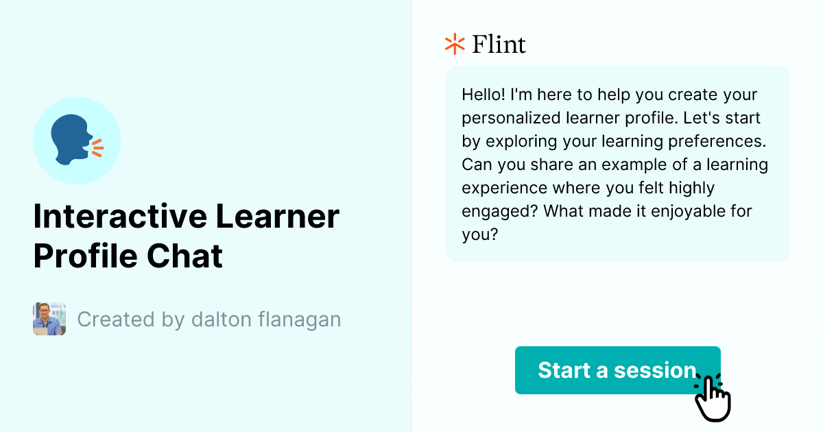 Interactive Learner Profile Chat | Flint