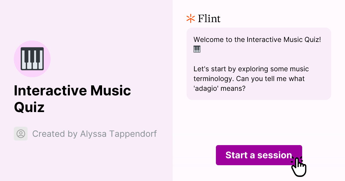Interactive Music Quiz | Flint