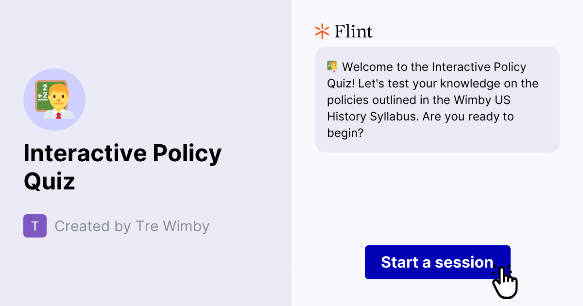 Interactive Policy Quiz | Flint