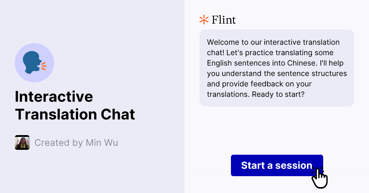 Interactive Translation Chat | Flint