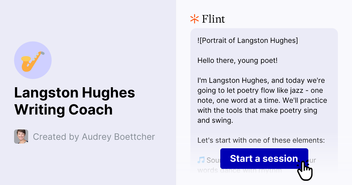Langston Hughes Writing Coach | Flint