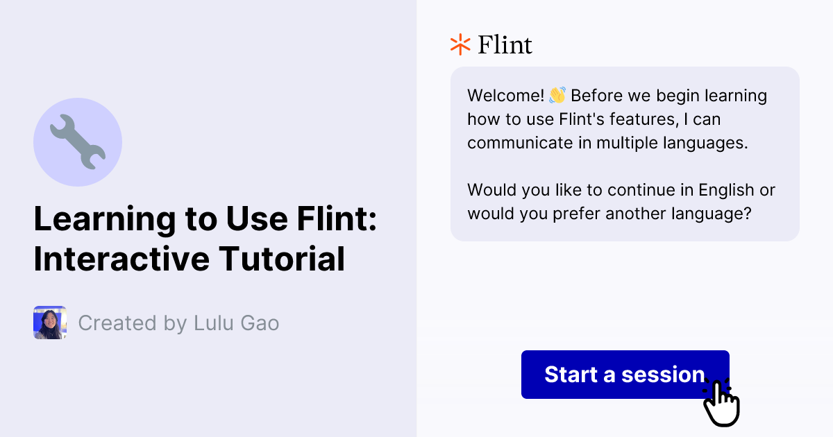 Learning to Use Flint: Interactive Tutorial | Flint