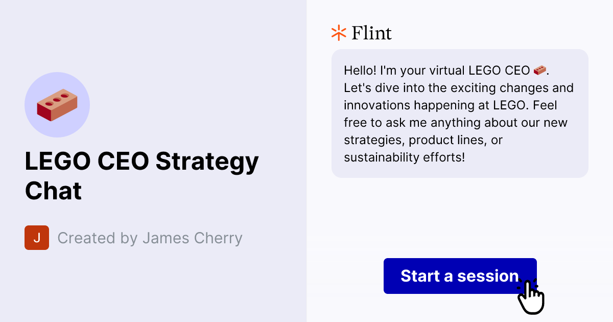 LEGO CEO Strategy Chat | Flint