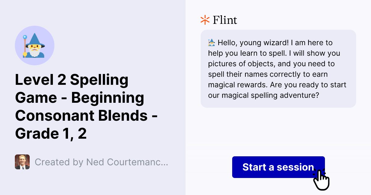 Level 2 Spelling Game - Beginning Consonant Blends - Grade 1, 2 | Flint